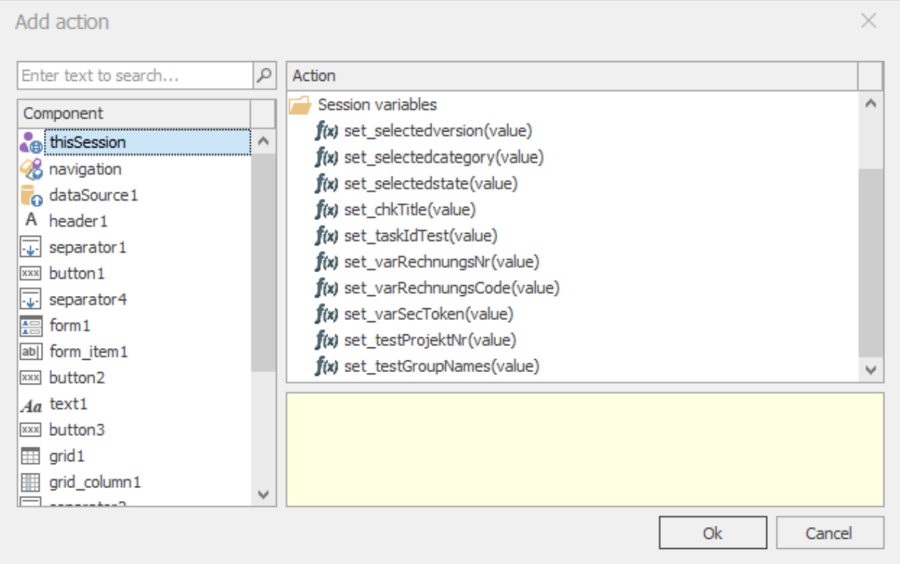 Session Variablen setzen
